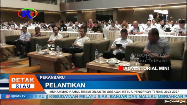 MUHAMMAD RAHUL RESMI DILANTIK SEBAGAI KETUA PENGPROV TI RIAU 2023 2027