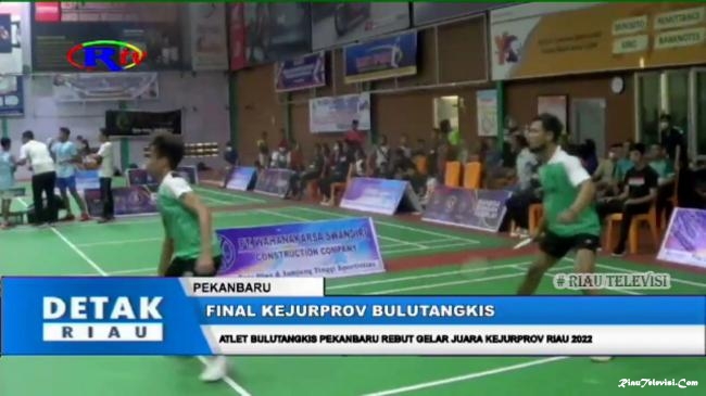 ATLET BULUTANGKIS PEKANBARU REBUT GELAR JUARA KEJURPROV RIAU 2022