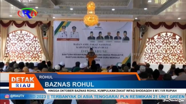 HINGGA OKTOBER BAZNAS ROHUL KUMPULAN ZAKAT INFAQ SHODAQOH 8 MILYAR RUPIAH