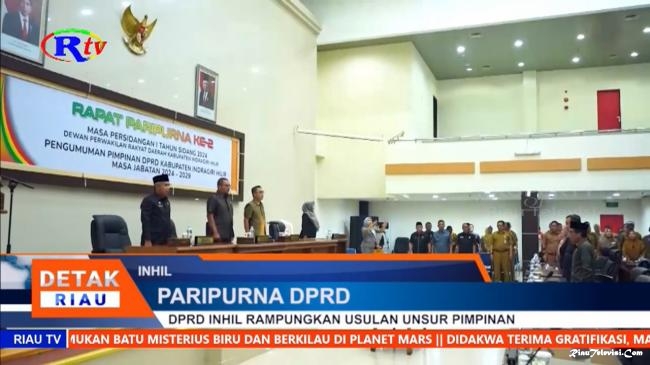 DPRD INHIL RAMPUNGKAN USULAN UNSUR PIMPINAN